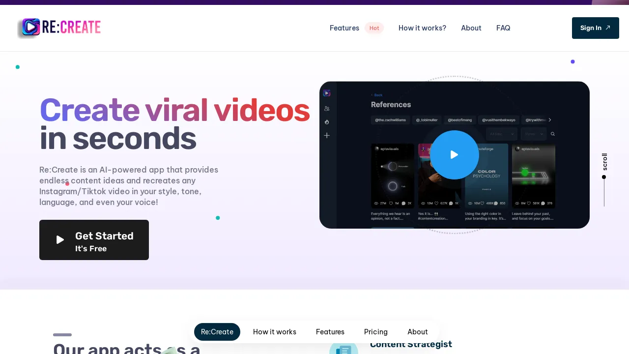 RE:Create Video - BestofAI